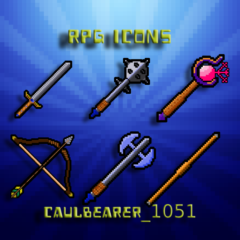 RPG Icons Weapons Pack by Caulbearer_1051