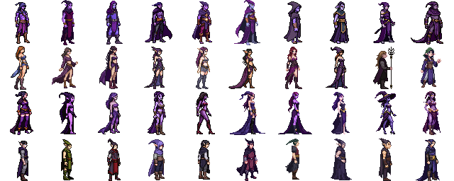 500+ RPG / Fantasy Themed Sprites, Warrior | Archer | Mage, Backgrounds ...