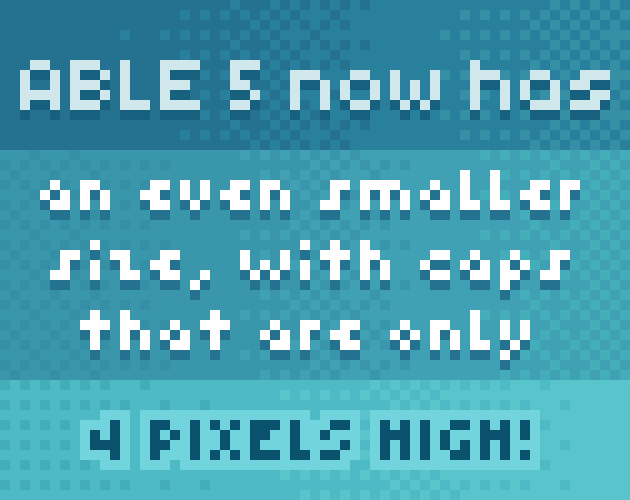 Able 4 font by stormgold