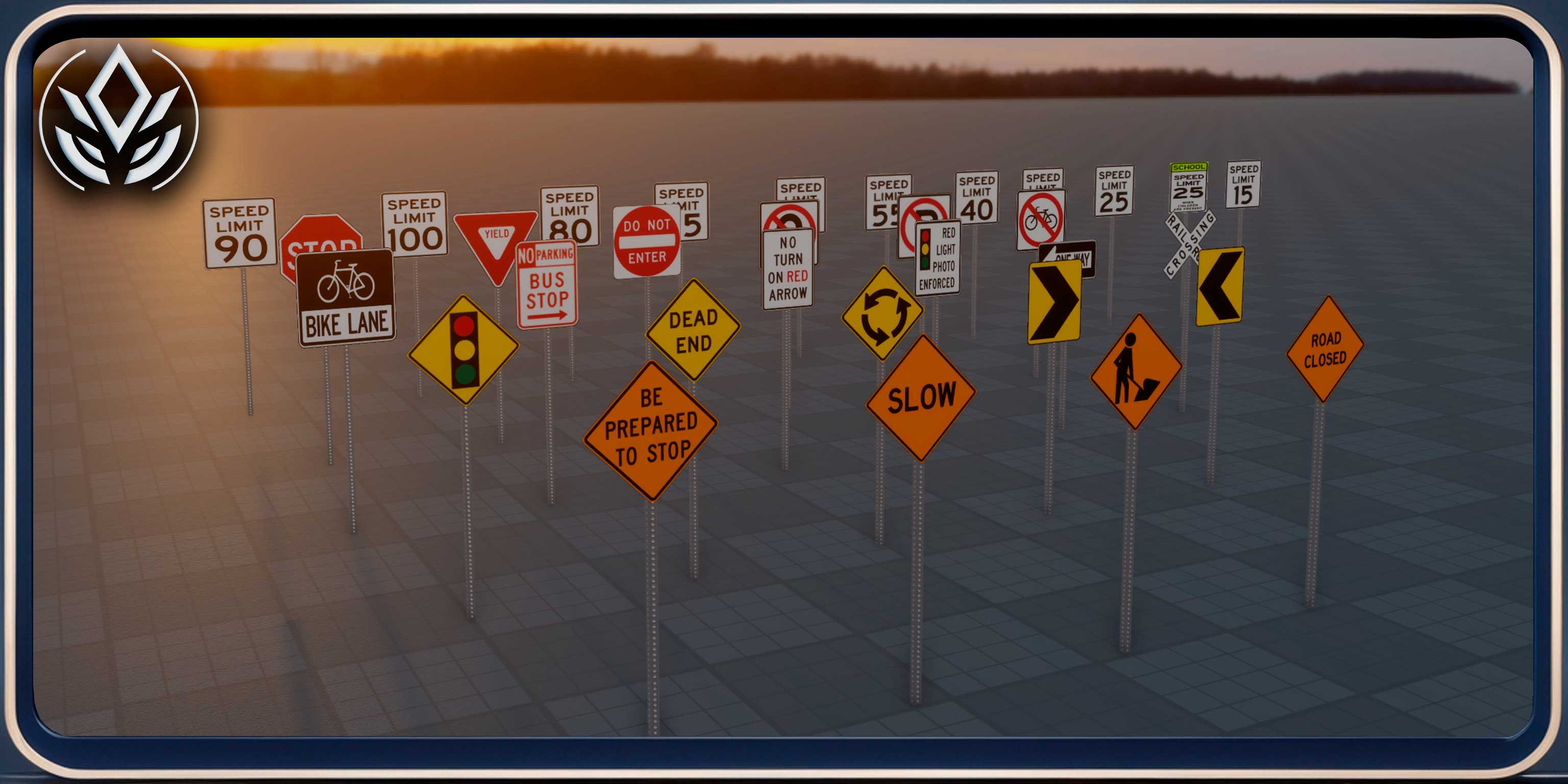 Road Sign Pack by Ryvion Studios
