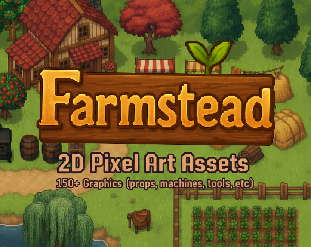Farmstead - Pixel Art Asset Pack by Seveneves.ai