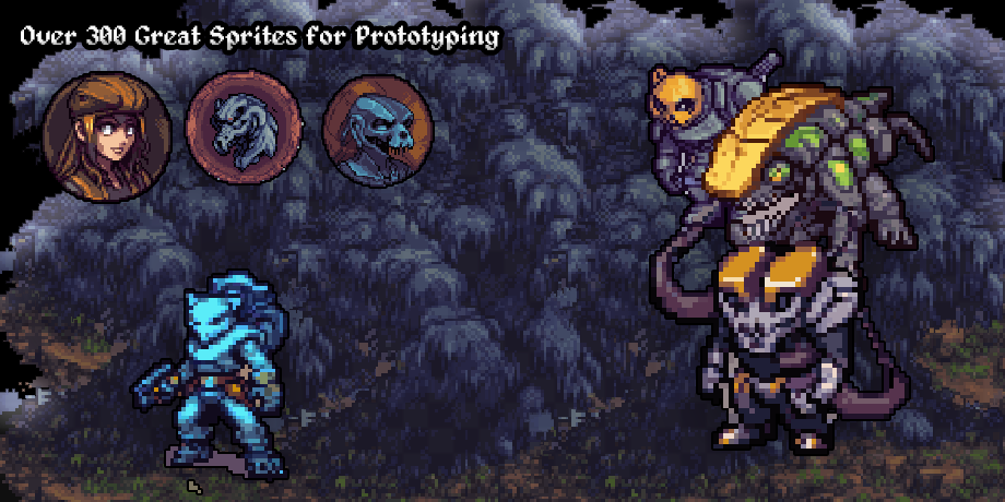 300+ Enemy Sprites and Badges by BitWanderer