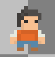 16x16 2D Character by UbiksMind