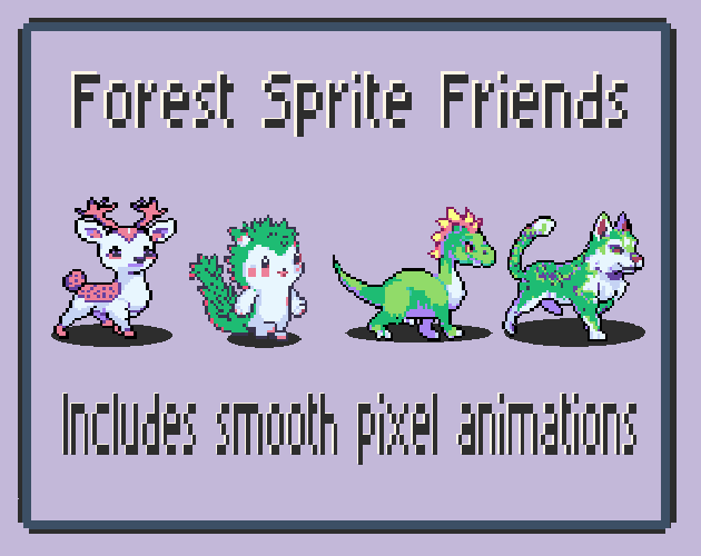 Forest Sprite Friends – Animated Pixel Creature Pack by DaddyDarko