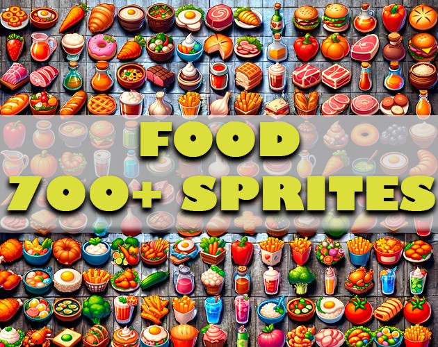 Pack 61 Food - 700+ Sprites by FortressSide