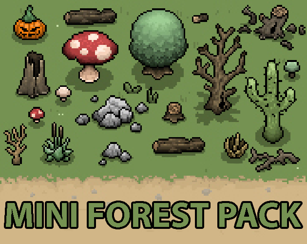 Forest Assets RPG - Top Down Pixel art Asset pack [16x16] by JellyBeam