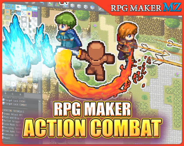 RPG Maker Action Combat - RPG Maker MZ Plugin by Sang Hendrix