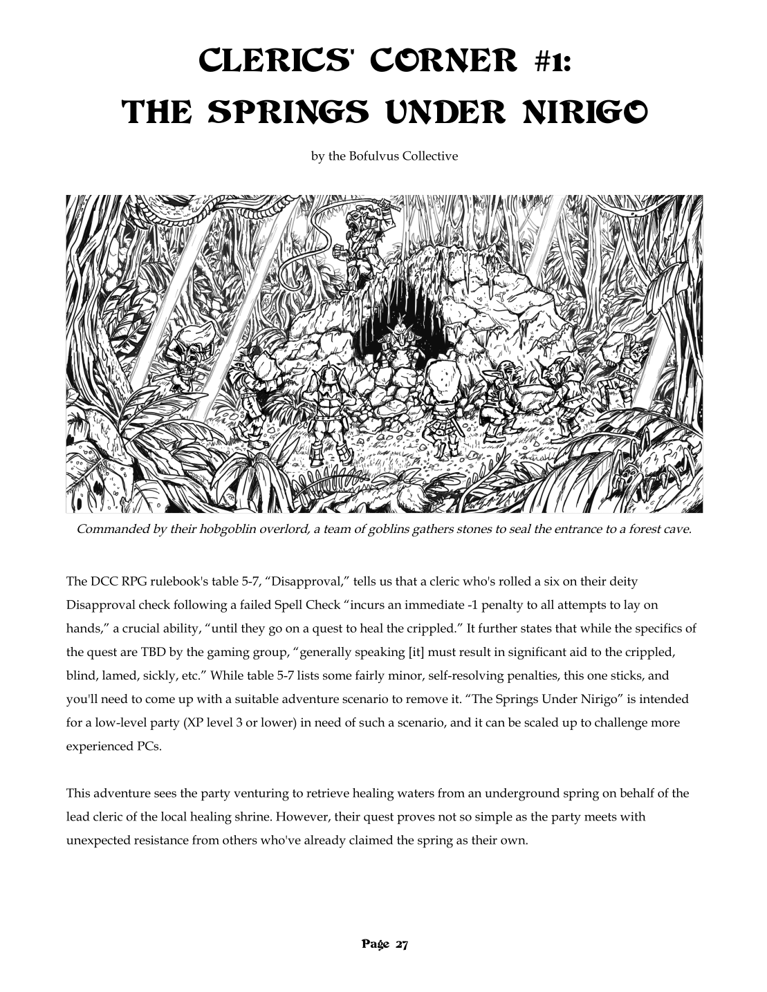 Level Eleven, Issue #1, a zine for the DCC RPG and related tabletop ...