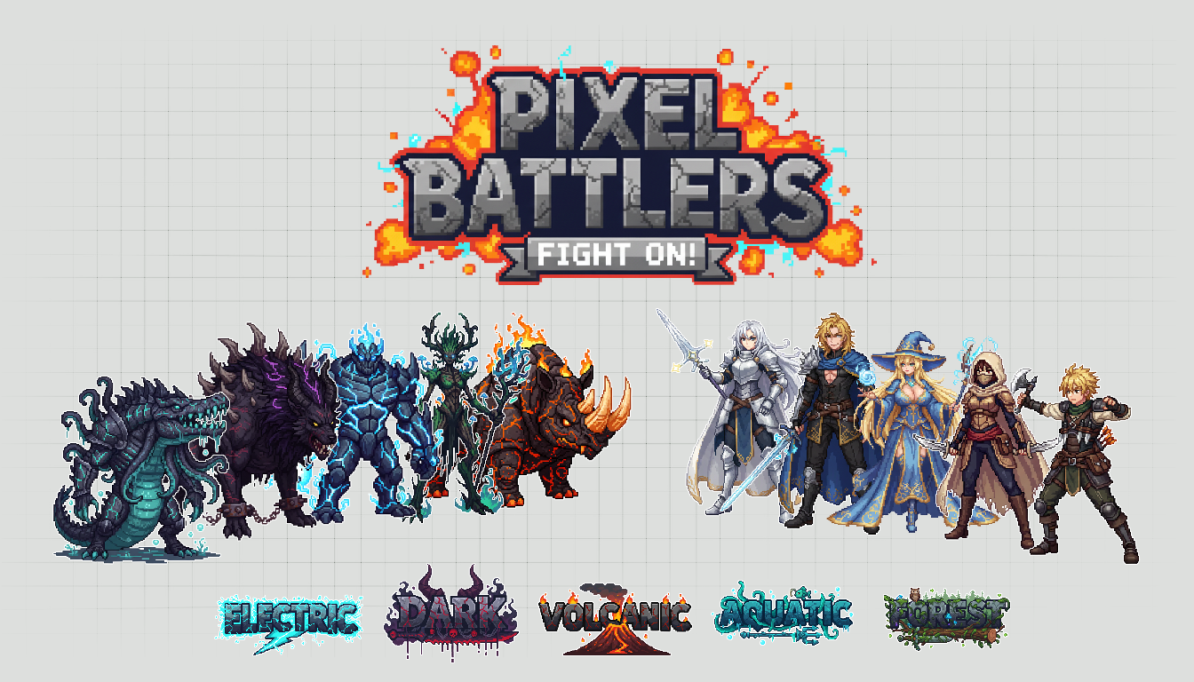 PIXEL BATTLERS - 150+ Characters and Monsters by VNGod