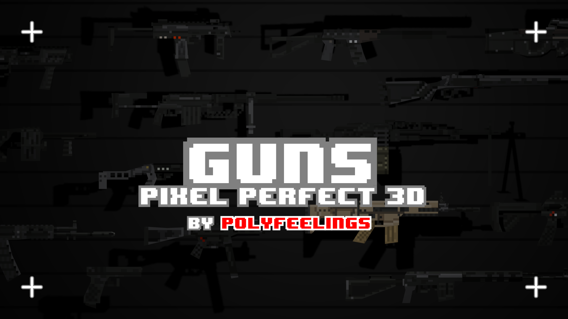 Guns Pixel Perfect 3D Asset pack by PolyFeelings