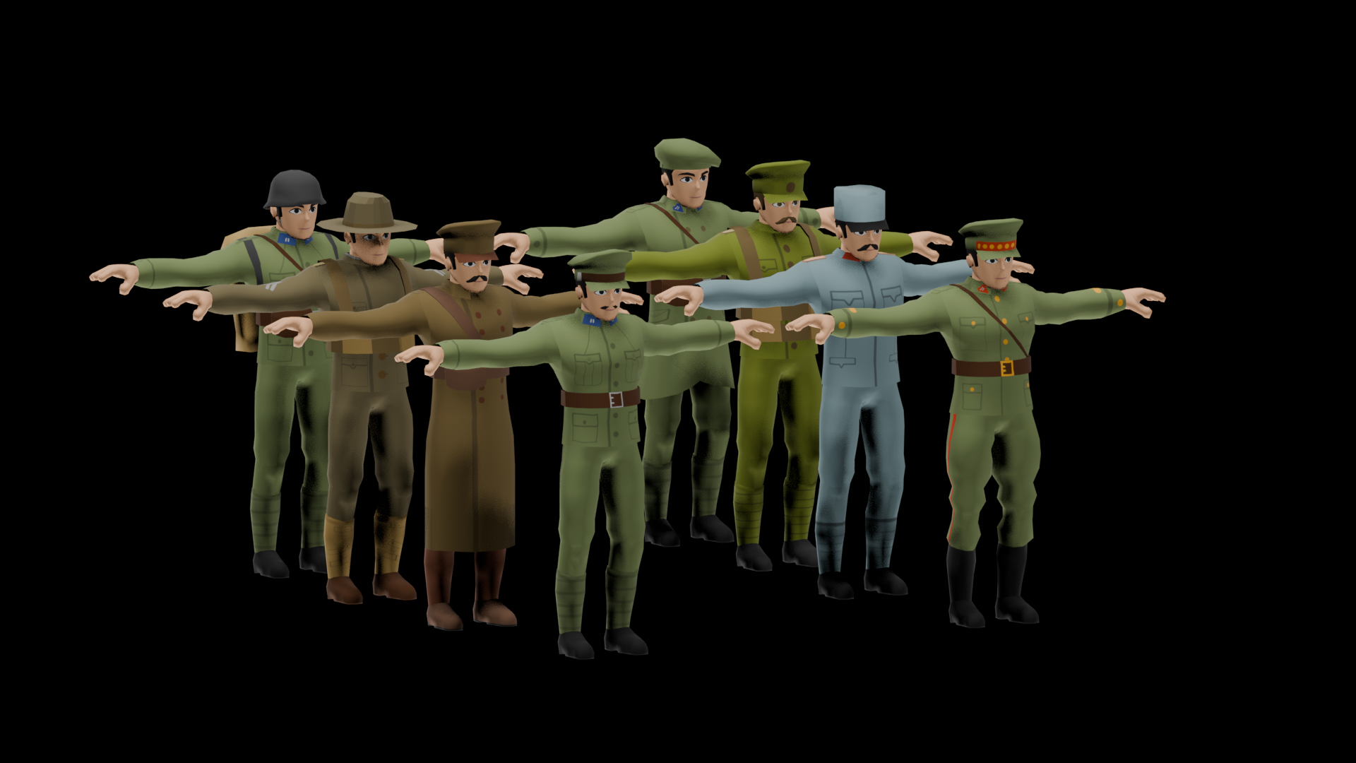 CZECHOSLOVAK WORLD WAR CHARACTER PACK by SoyTancha