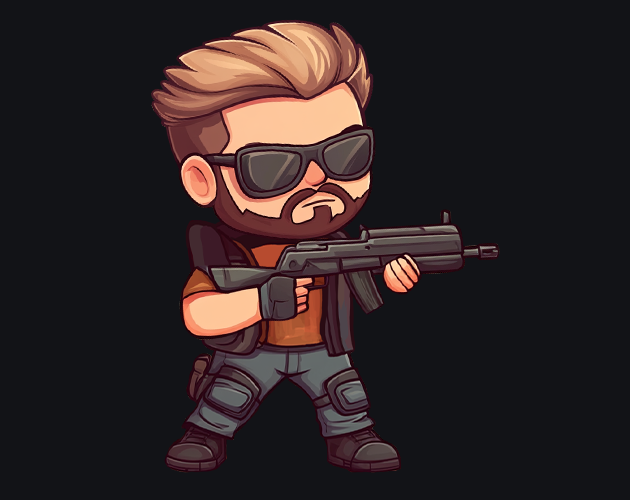 360° Shooter 2D Game Sprites by Yoo Game Art