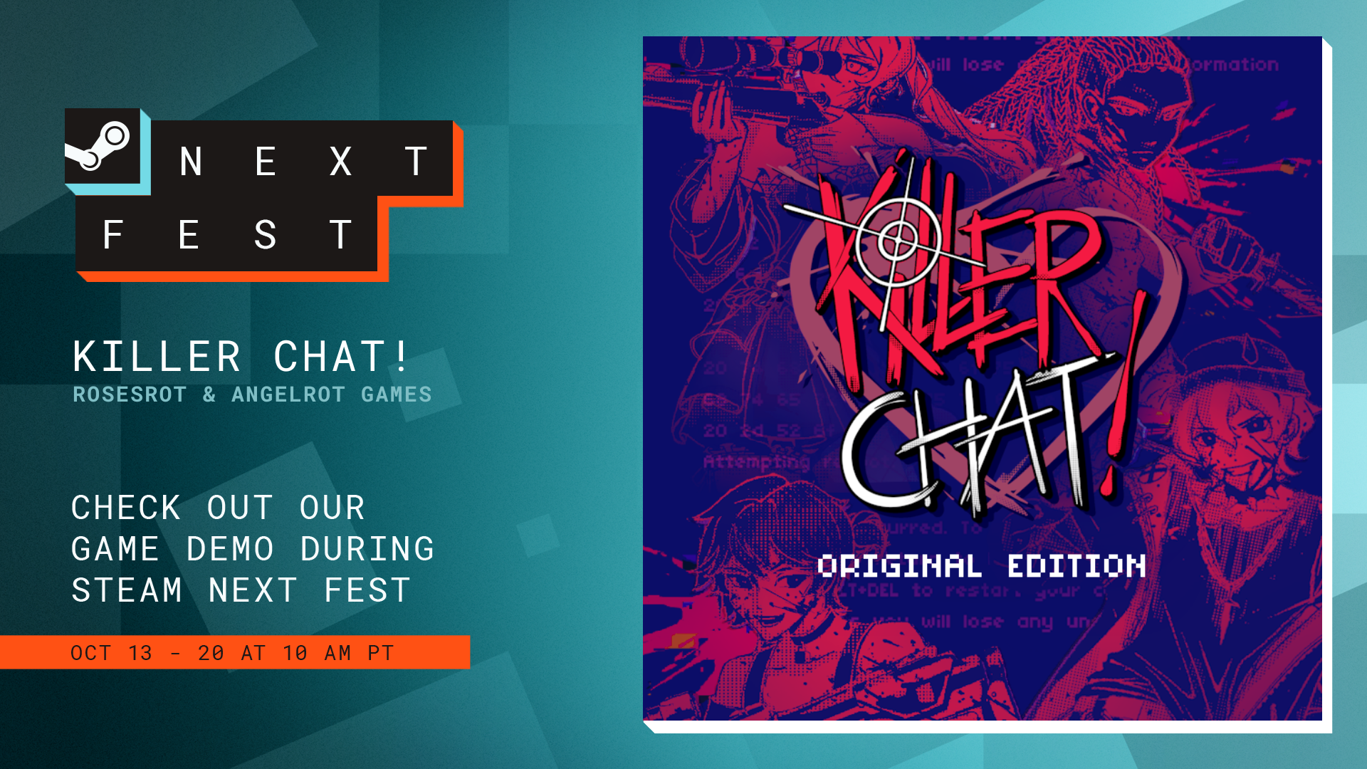Killer Chat! Franchise is in Steam Next Fest 🫀 - Killer Chat! Original ...