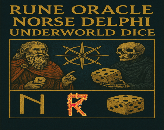Norse Rune Delphi Underworld Dice by x0G3NDrysOGx