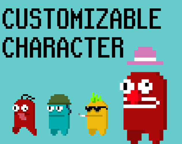 Customizable Character Spritesheet 32x32 - 64x64 - 128x128 by Segnah