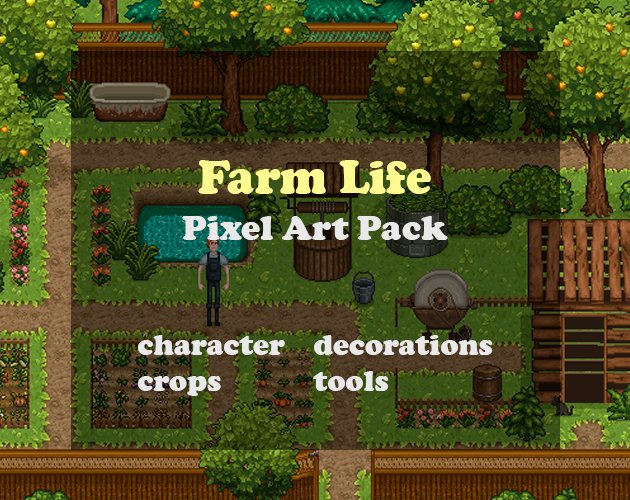 Farm Life Pixel Art Pack – Animated Asset Pack by sophi-x-x