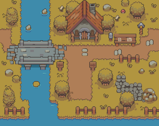 Tiny Town 1.2 Update Street Series#1 - Tiny Town Exteriors Rpg Asset by ...