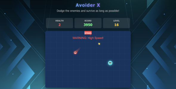 Avoider X – Fast-Paced HTML5 Avoidance Game by K29 Solutions