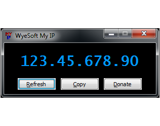 WyeSoft My IP (Windows) by WyeSoft