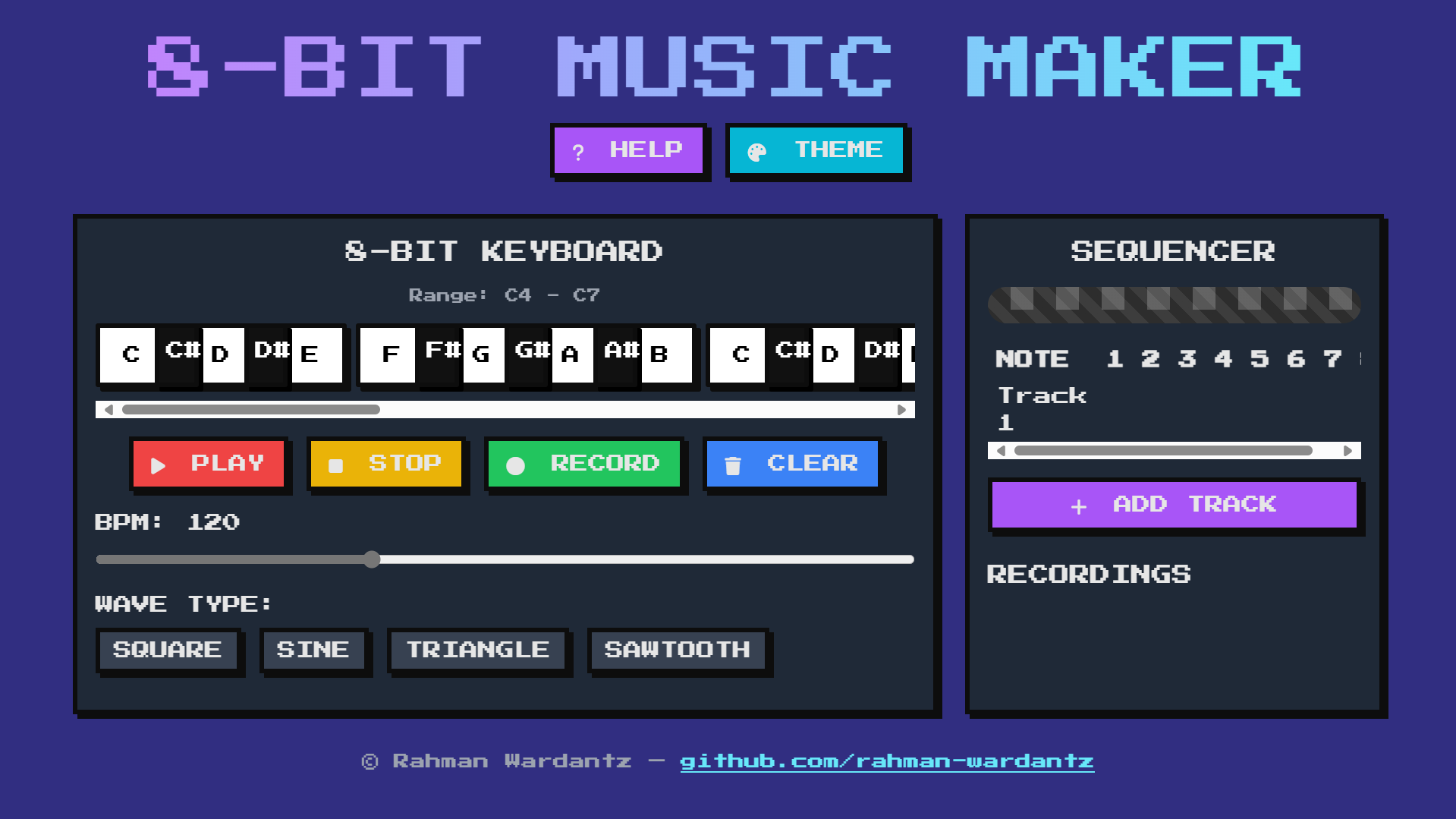 8 Bit Music Maker by Wardantz Studio