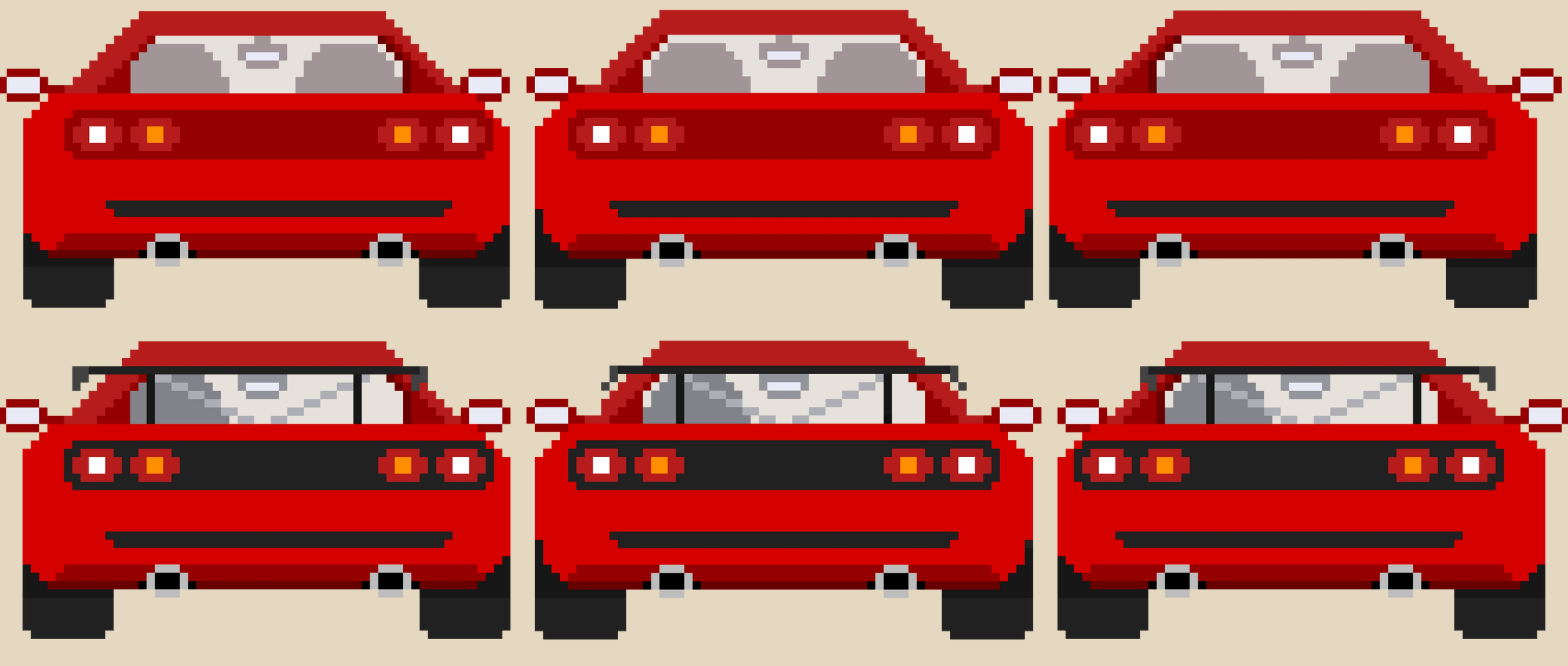 Free Sprites Cars GBA Style + Animated #1 by Pay 'n' Sprite