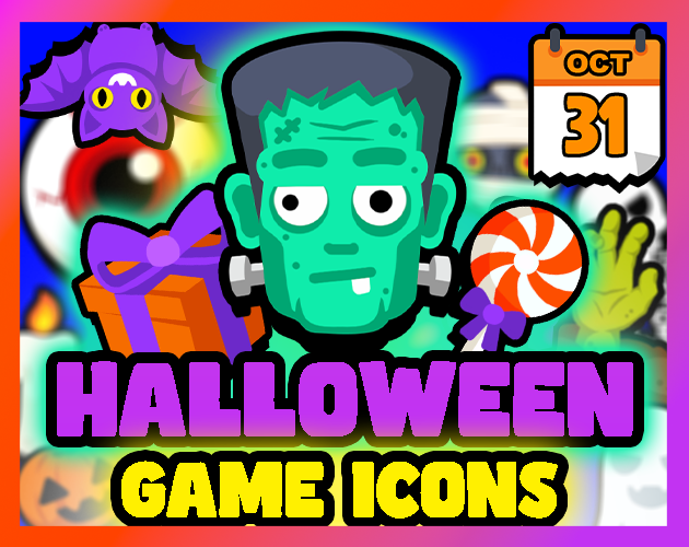 2D Halloween Roblox Game Icons by Filwarka