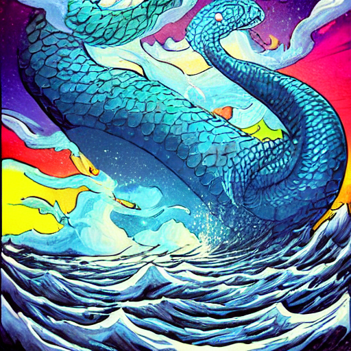 Giant sea snake Pack III by Nyoukaa