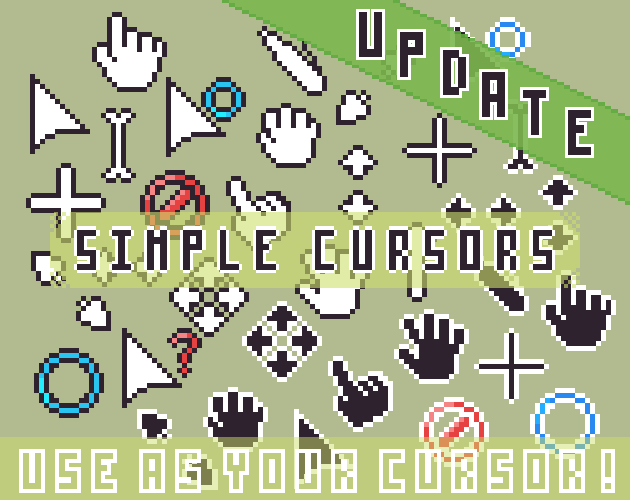 Simple Pixel Cursors by Gabl