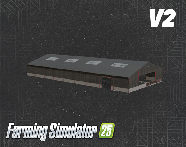 FS25 UK Large Beef Shed - V2 by LivinOnAPlayer
