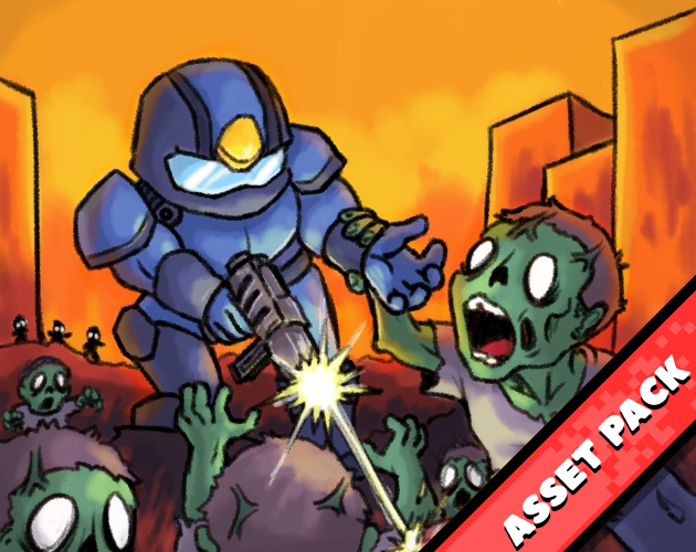 [16x16] Zombie Shooter - Asset Pack by LorisC