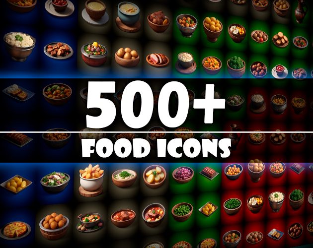 Food Icons Pack 1 - 500+ Icons by FortressSide