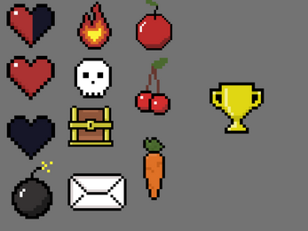 2d pixel art game assets - pack of 13 by DogAwesome21