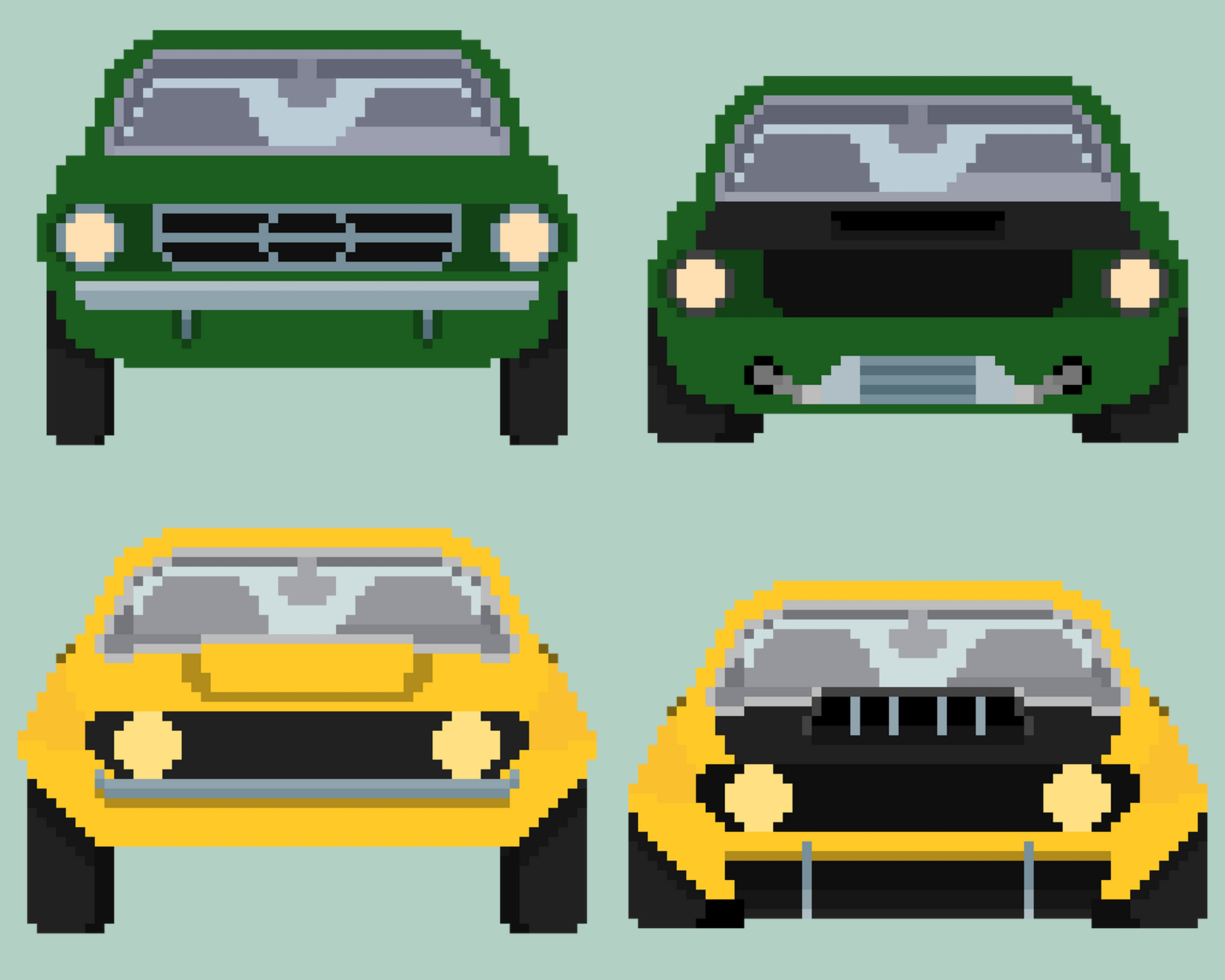 Free Sprites Cars GBA Style + Animated #2 by Pay 'n' Sprite