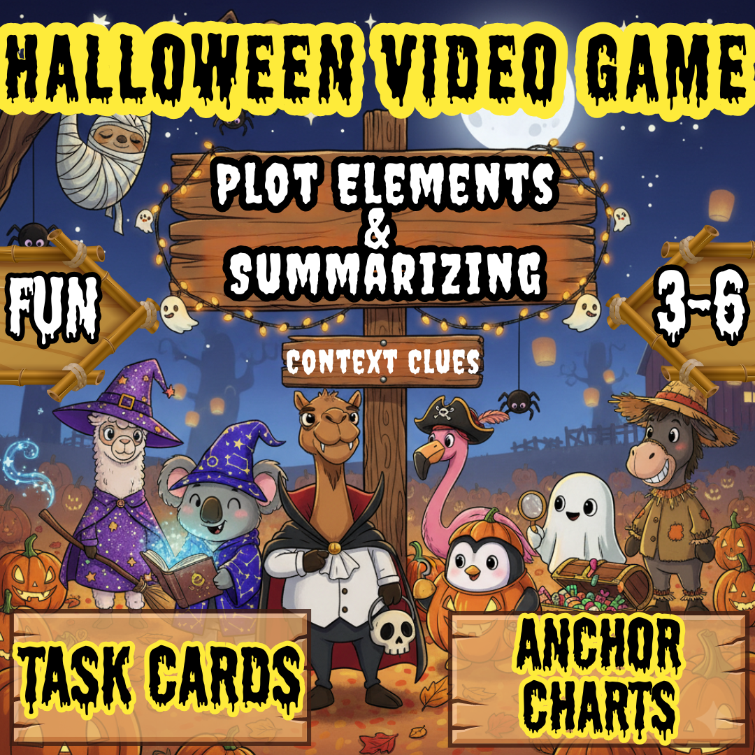 Free Halloween Plot Elements & Summarizing by Rihuna