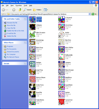 Monty's Game Pak (Monty's Games for Windows) by Marko