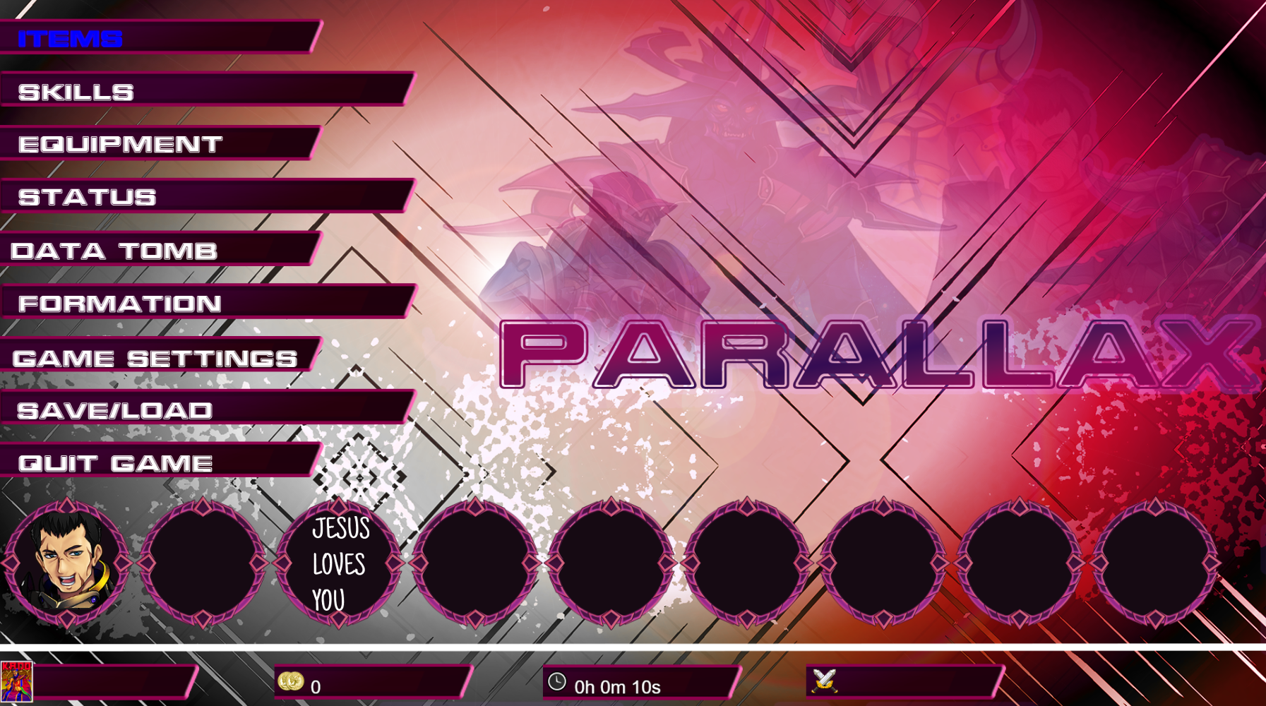 Phantom's Custom Menu for RPG Maker MZ by PhantomRage1776