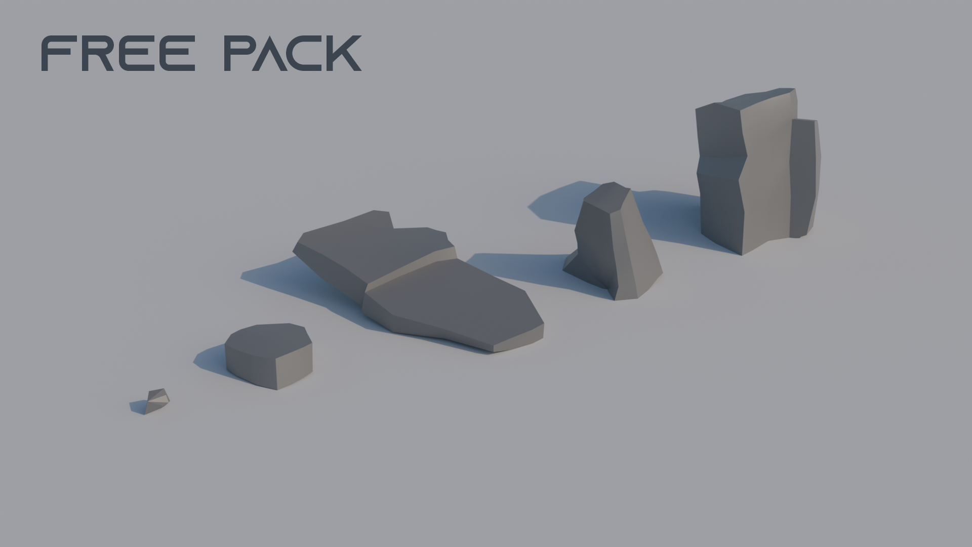 Stylized Low Poly Rocks Pack by Imersa Studios