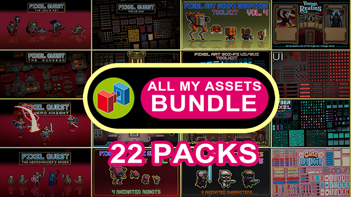 Pixel Art Halloween Sales: ALL my asset packs by Barely_Games - itch.io