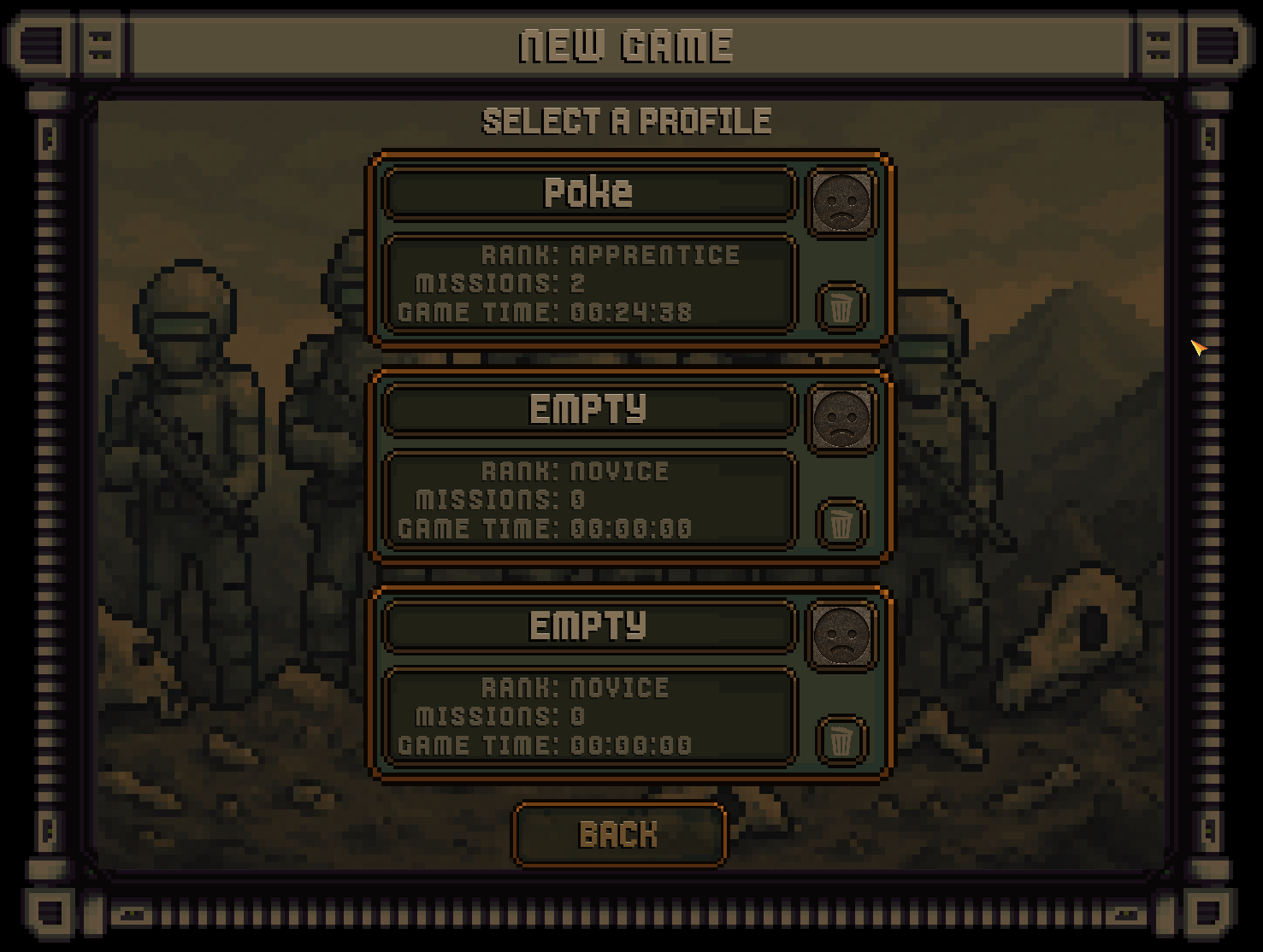 Player progression system - Exterminalo by Tomasayshi