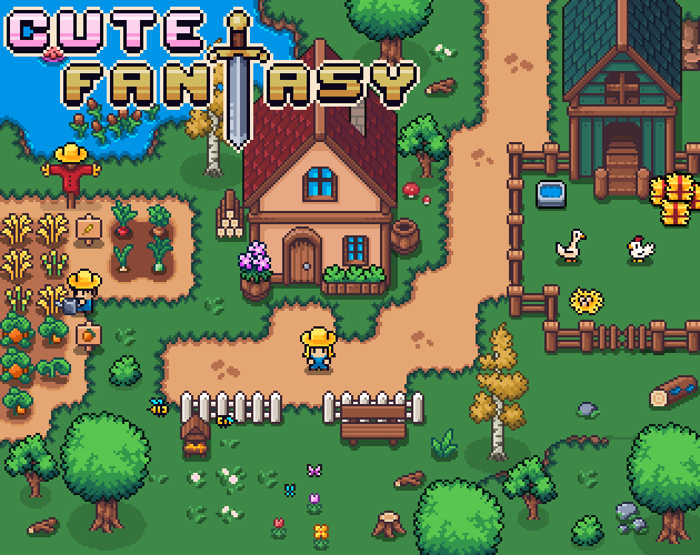 Cute Fantasy Update #13: Interiors part 1! - Cute Fantasy RPG - 16x16 ...