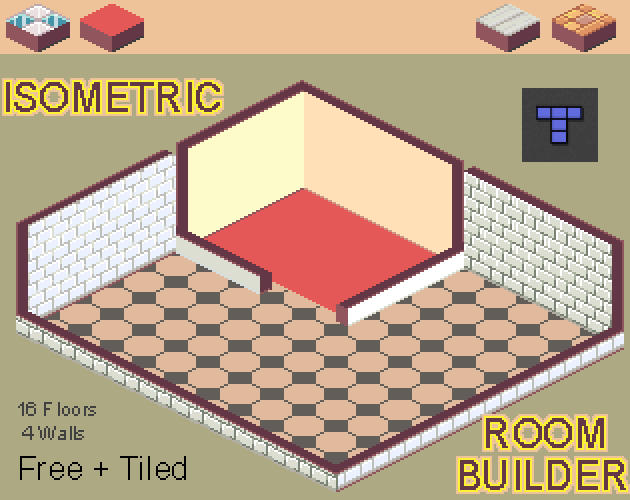 Isometric Room Builder [Walls + Floors + Tiled] by Thurraya