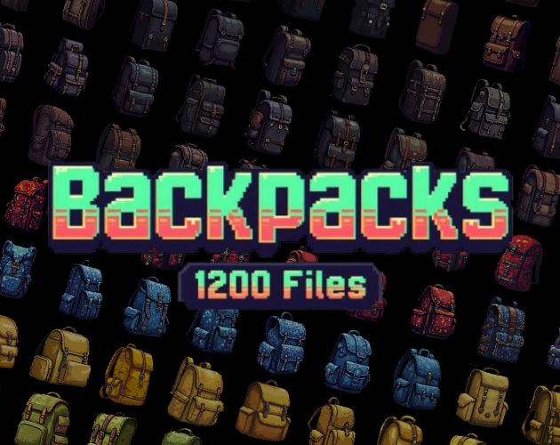 RPG Fantasy Pixel Art – Backpacks & Bags Pack (1200+ Files) by PIXEL_1992