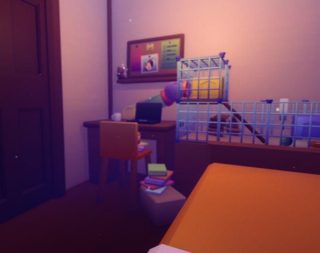 Guinea Pig Bedroom by strawberry_lizard