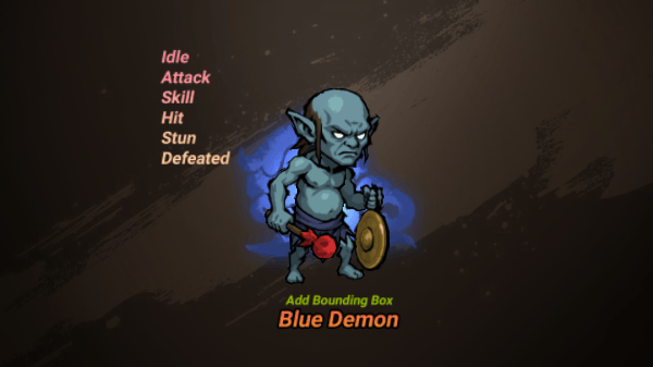 Blue Demon – 2D Spine Character Animation Pack by RGame