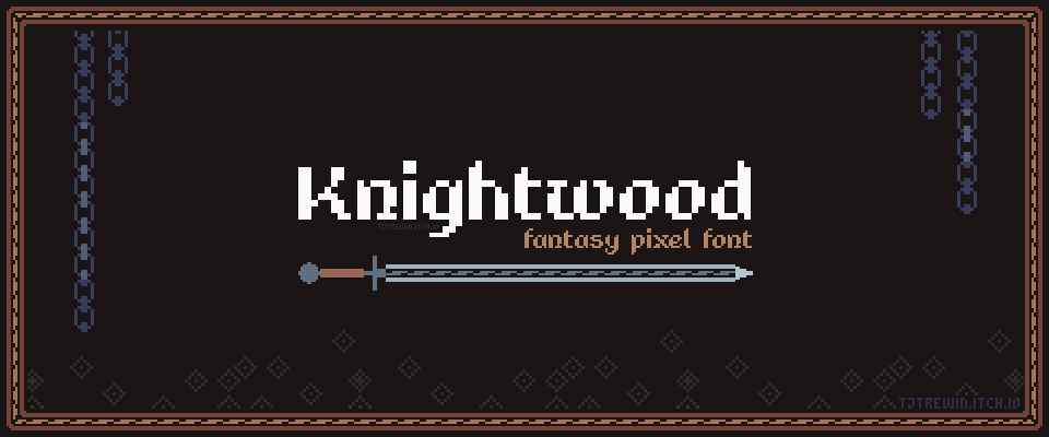 Support for traditional Irish characters added! - Knightwood Pixel Font ...