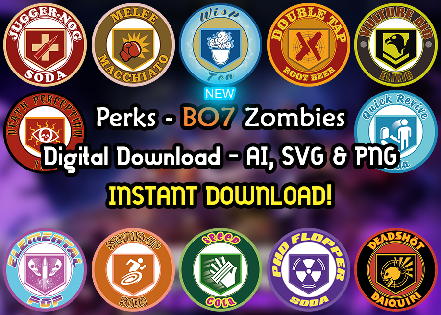 Soda Perk Black Ops 7 Zombies - Perk-a Colas SVG by clouddreamly