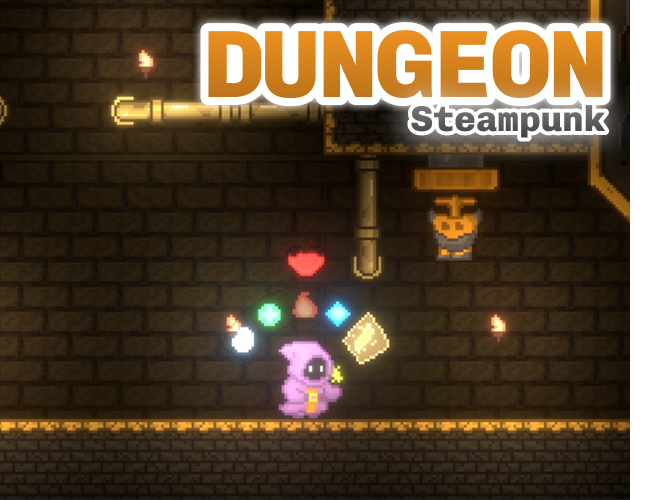 Asset Pack - Dungeon Steampunk - Platformer [32x32] by AboveTuna