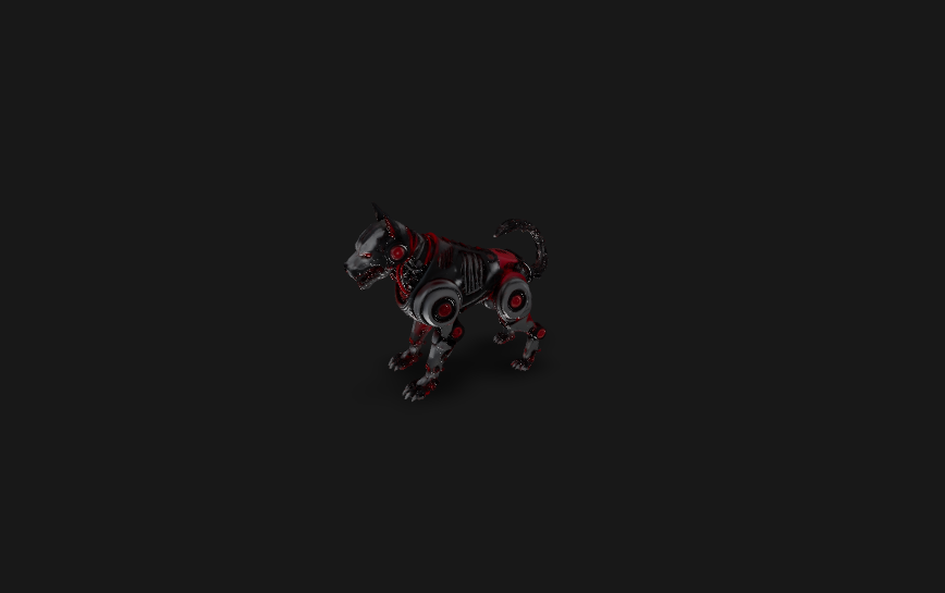 🔴 Steel Fang – The Cybernetic Hound [3D Model] by Joeycan2