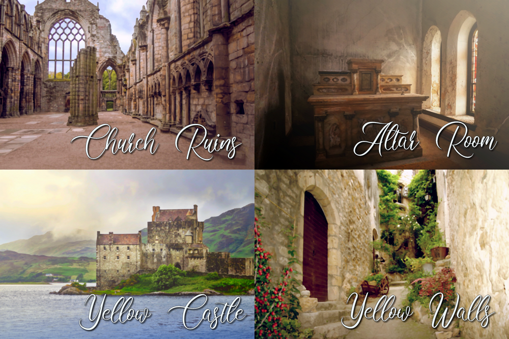 Medieval Castle (Day) Pack: 16 Visual Novel Backgrounds by Rachel Chen