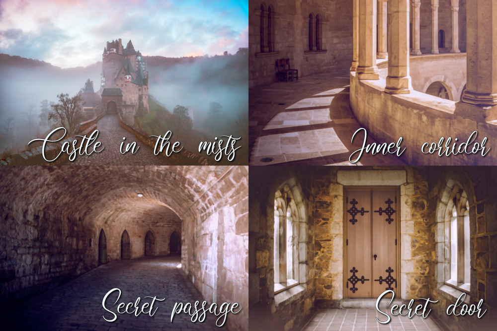 Medieval Castle (Day) Pack: 16 Visual Novel Backgrounds by Rachel Chen